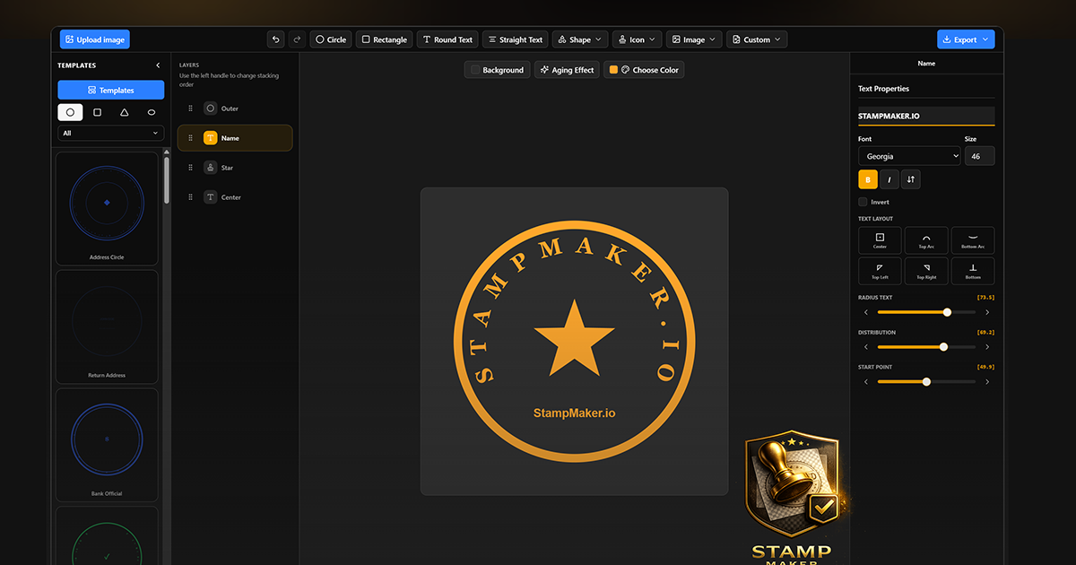 Creador de Sellos Digitales | Stamp Maker
